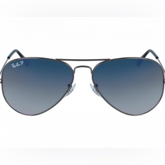 Ray-Ban | Accessories | Blue Frame Aviator Ray Bans Little Frame | Poshmark